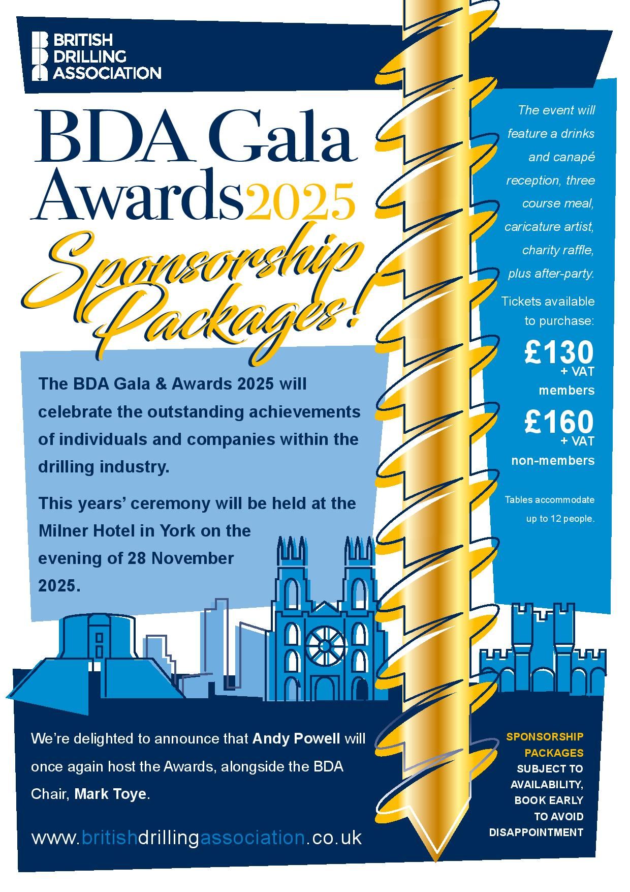 Sponsorship Packages Available for the BDA Gala & Awards 2025 - British ...