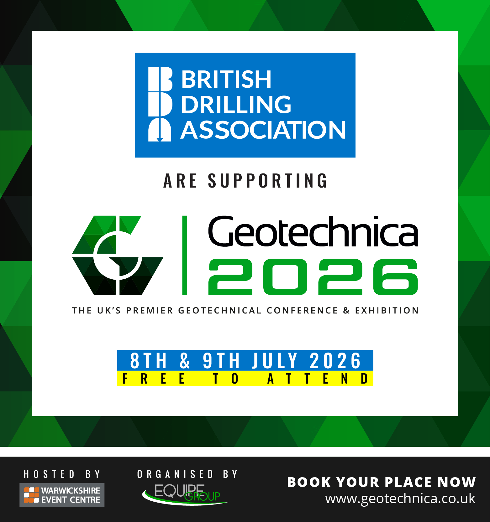 BDA Supporting Geotechnica 2026 - British Drilling Association